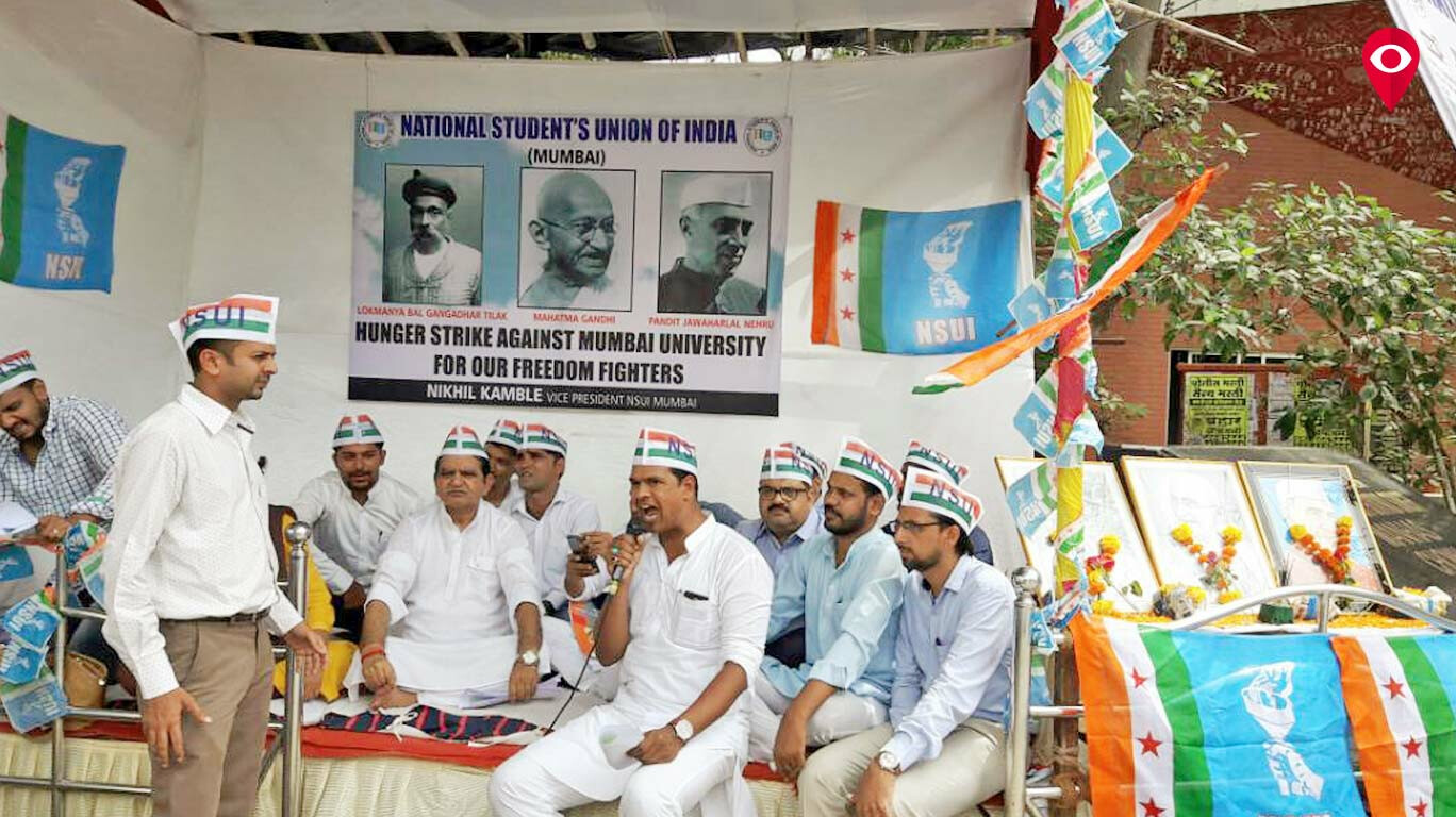 NSUI protests over 'anti secular' label | Mumbai Live | Mumbai Live